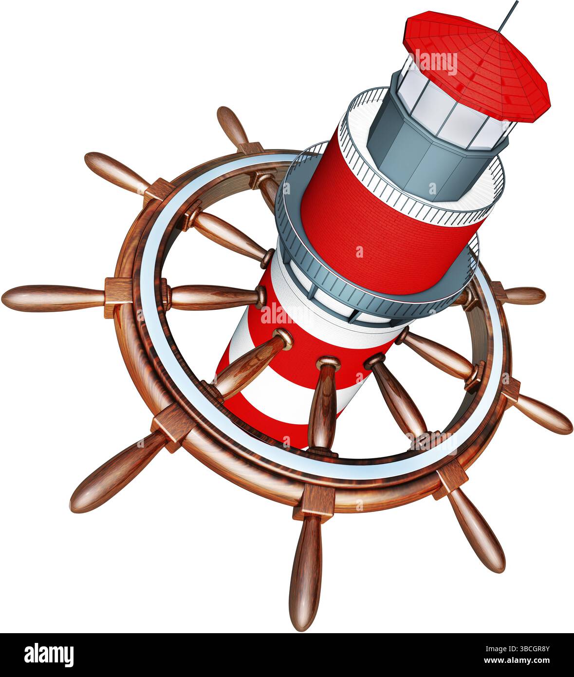 3D rendering of a navigation concept Stock Photo - Alamy