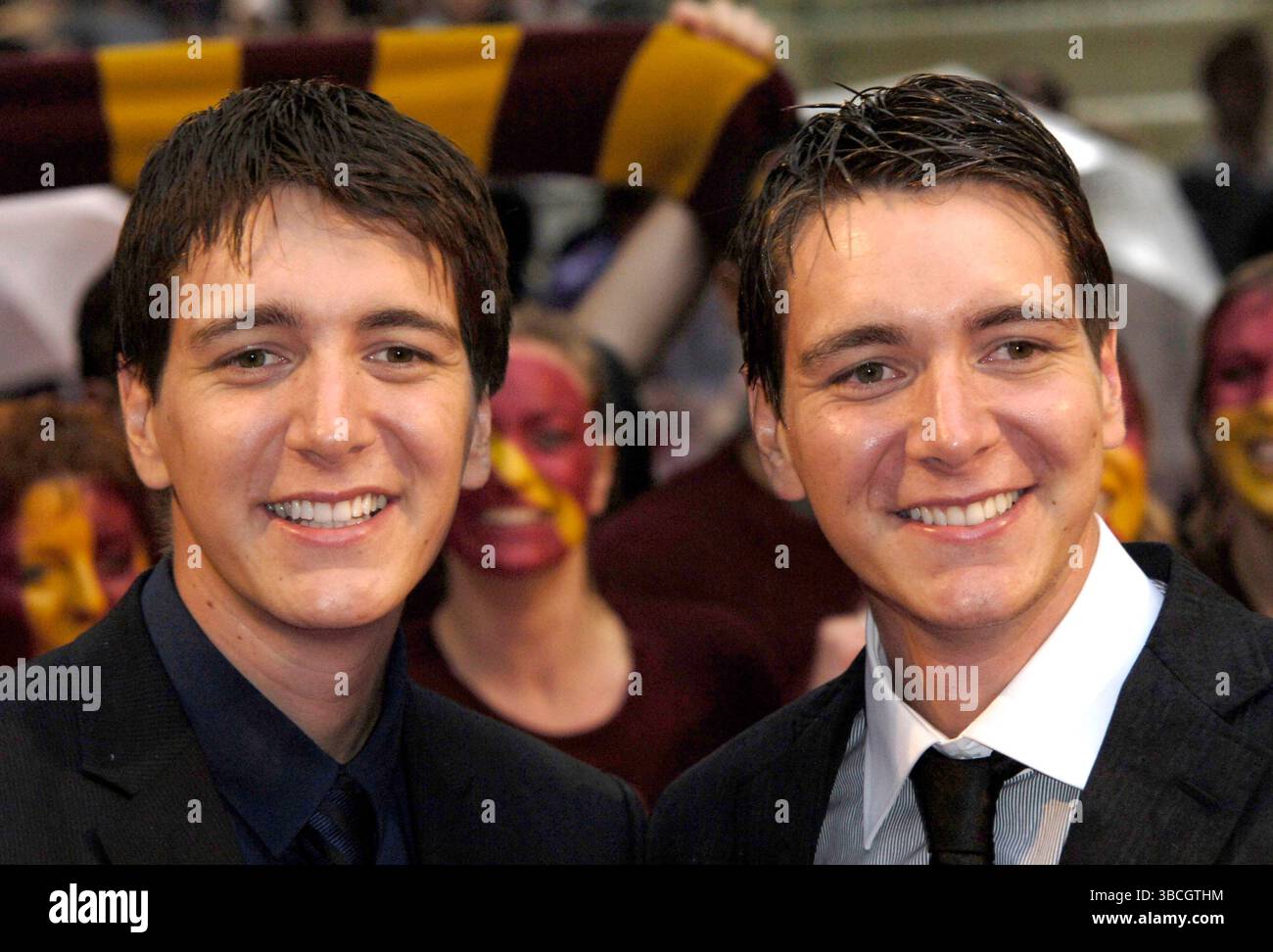 James and Oliver Phelps at the World Premiere of "Harry Potter And The ...