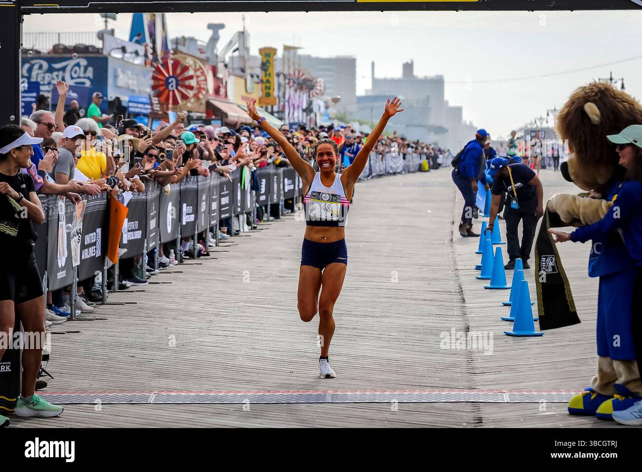NEW YORK, NEW YORK - MAY 17: Women's top finisher Felicia Pasadyn ...