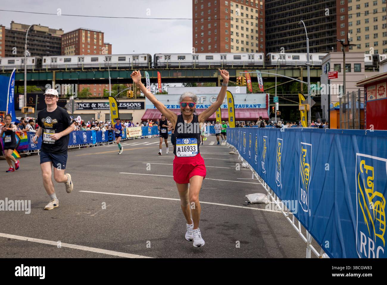 NEW YORK, NEW YORK - MAY NEW YORK, NEW YORK - MAY 17: Runners near the ...