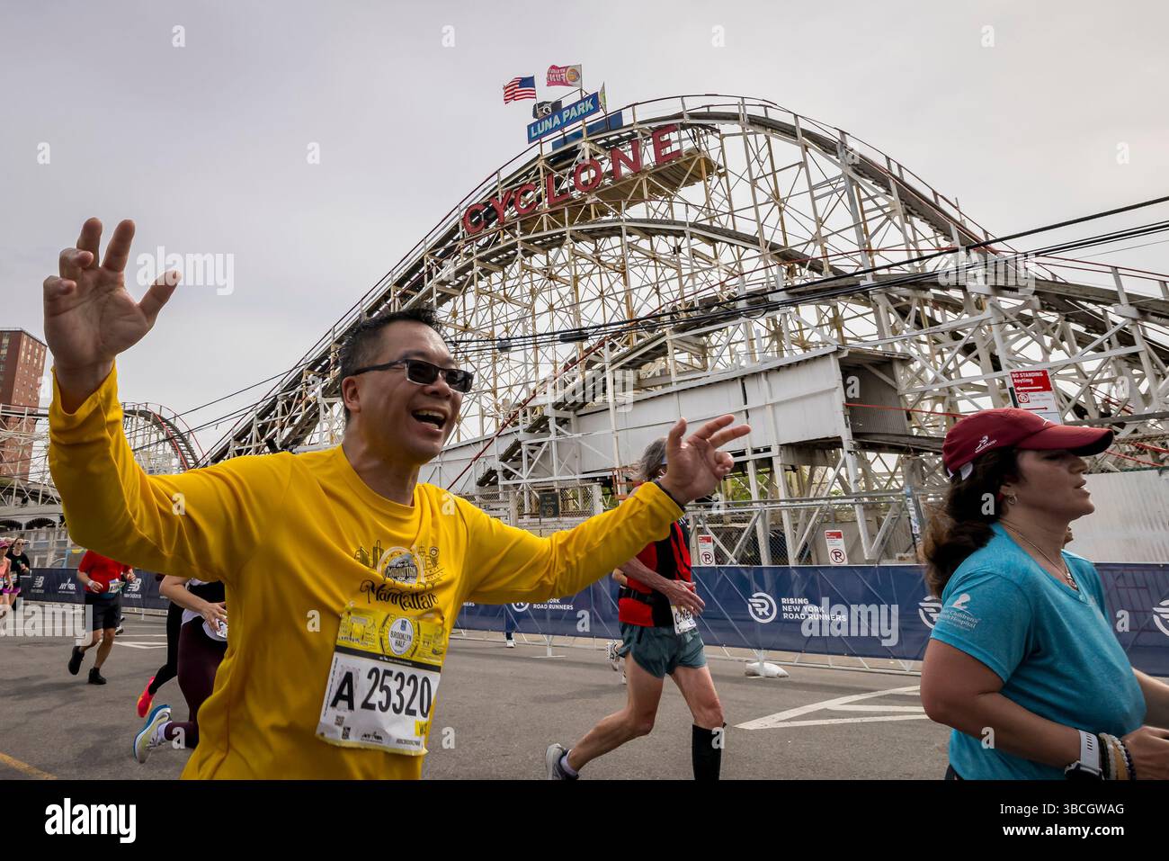 NEW YORK, NEW YORK - MAY NEW YORK, NEW YORK - MAY 17: Runners near the ...