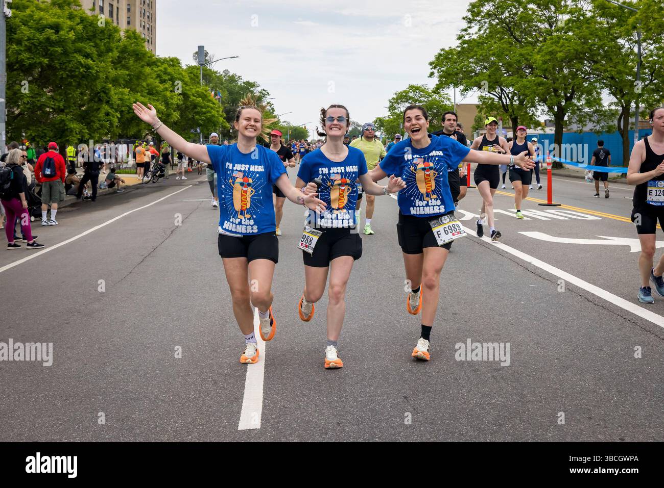 NEW YORK, NEW YORK - MAY NEW YORK, NEW YORK - MAY 17: Runners near the ...