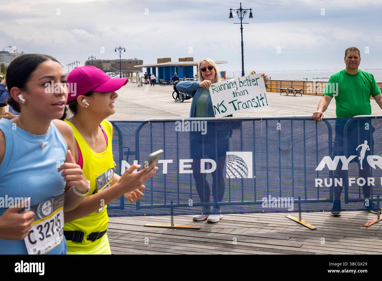 NEW YORK, NEW YORK - MAY NEW YORK, NEW YORK - MAY 17: A spectator holds ...