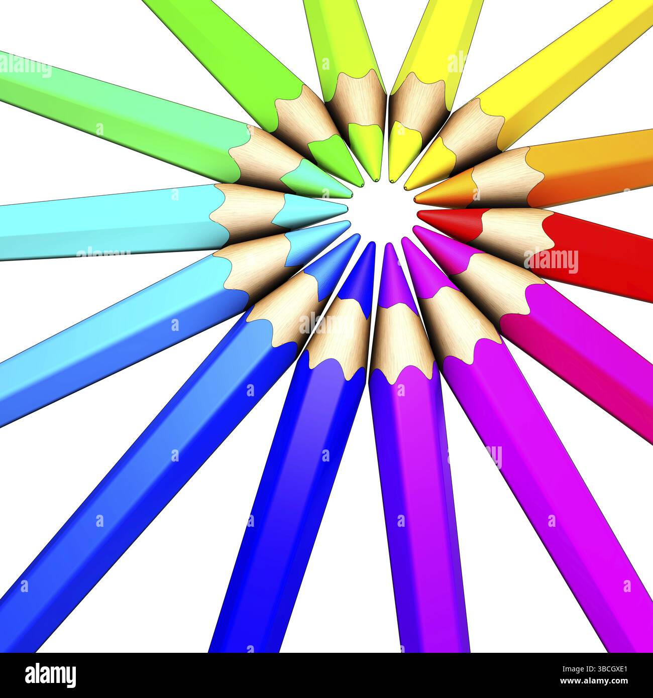 High resolution rendering of a color concept Stock Photo - Alamy