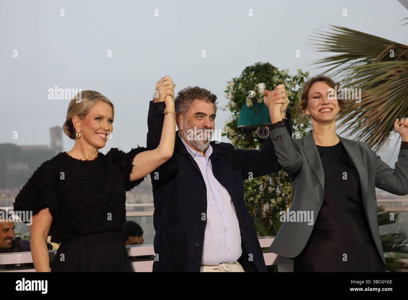 Cannes, France. 20th May, 2025. Jennifer Robinson, Eugene Jarecki and ...