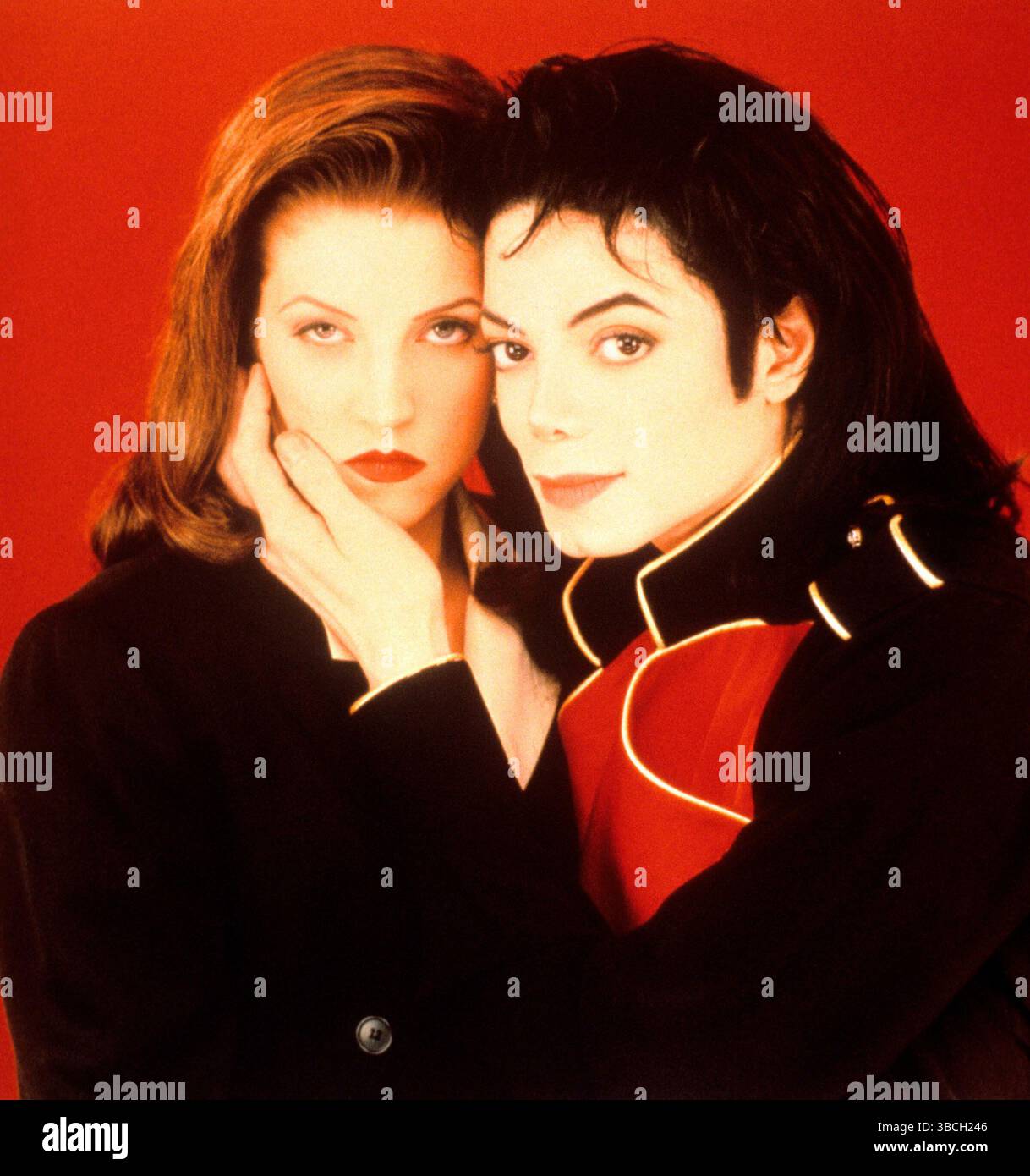 Michael Jackson and Lisa Marie Presley Stock Photo - Alamy