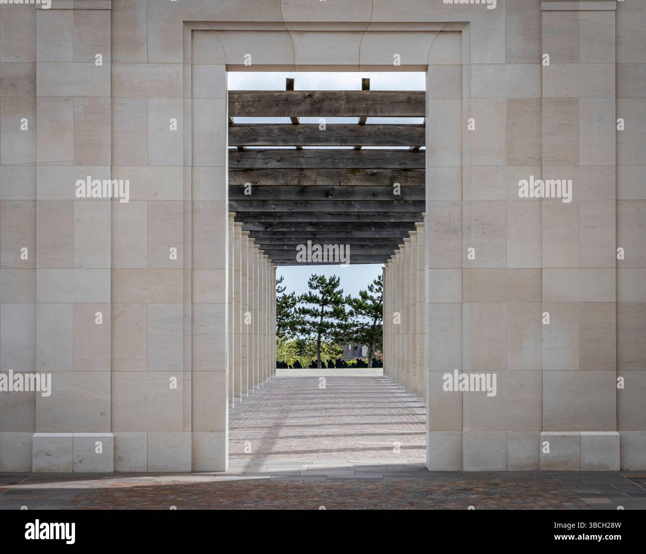 Vers-Sur-Mer, France - 05 16 2025: British Normandy Memorial. Roll of ...