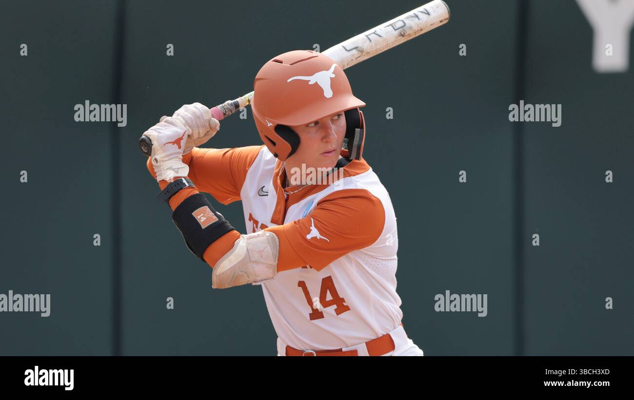 Texas catcher Reese Atwood (14) competes against Eastern Illinois ...