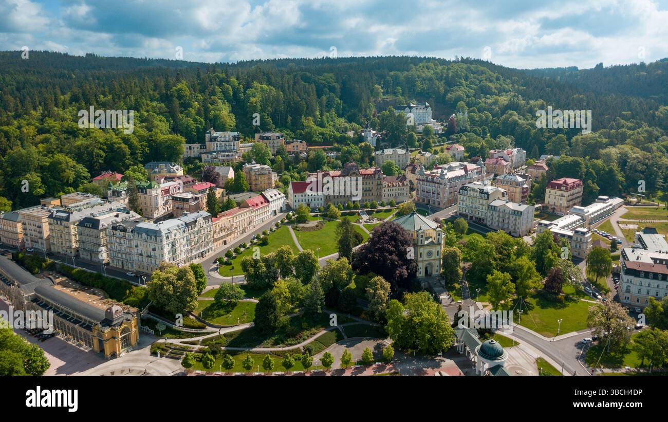 Marianske lazne marienbad aerial drone hi-res stock photography and ...