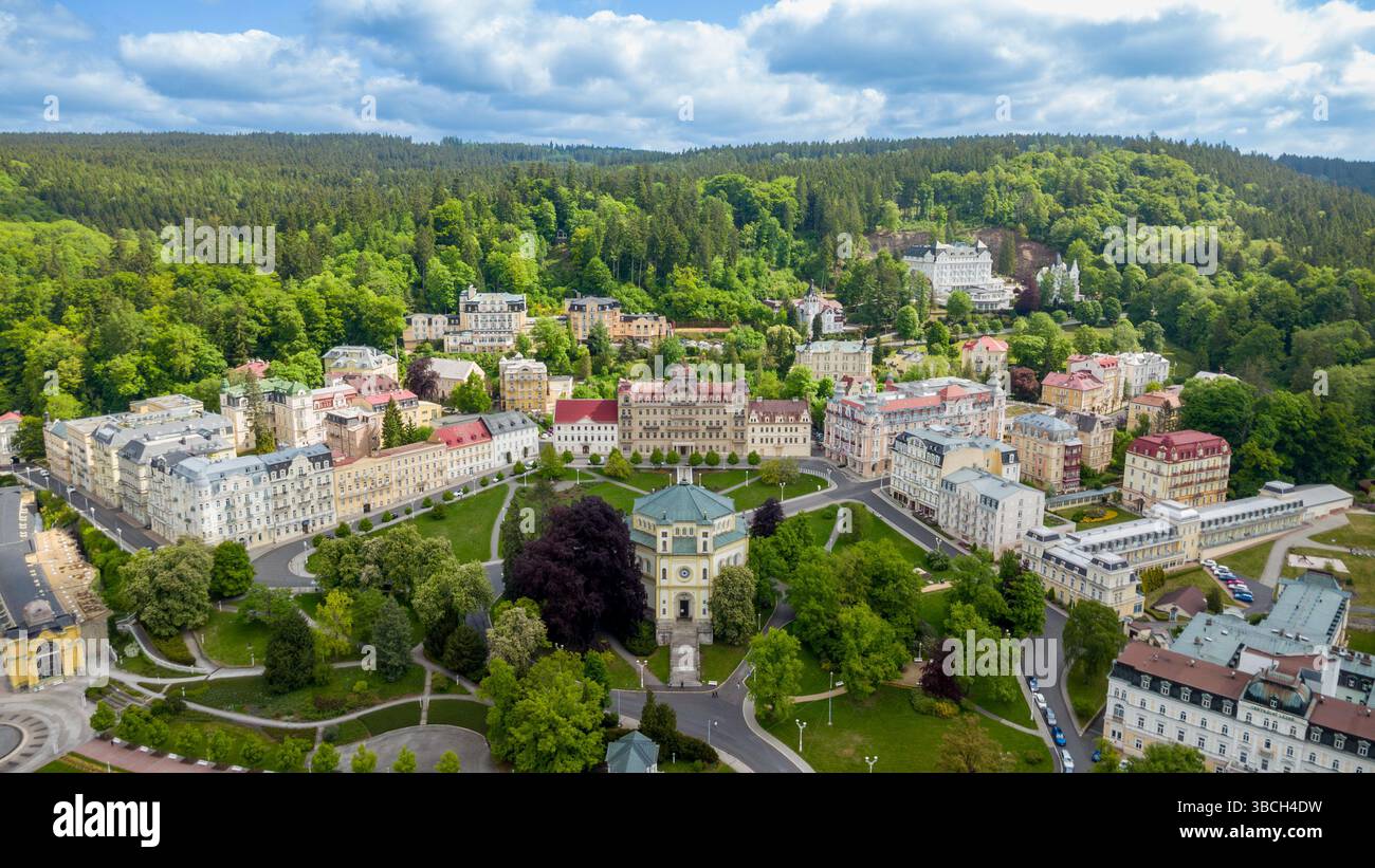 Marianske lazne marienbad aerial drone hi-res stock photography and ...