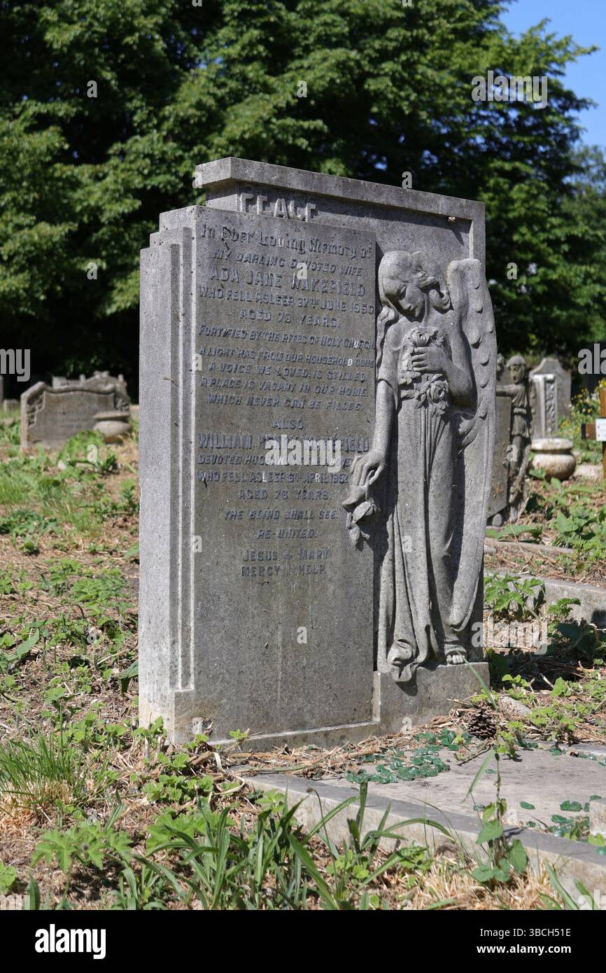 Wakefield Family grave in Brompton Cemetery London Stock Photo - Alamy