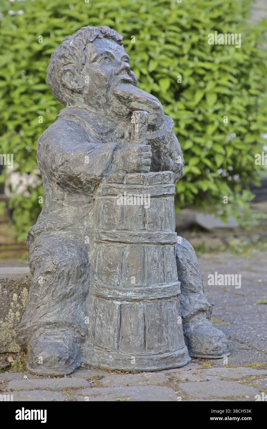 Sculpture Butterwoman by Georg Gehring, symbol for historical butter ...