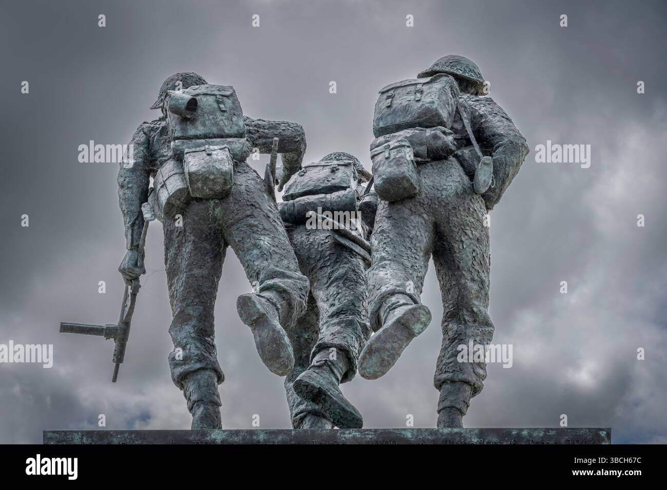 Vers-Sur-Mer, France - 05 16 2025: British Normandy Memorial. Three ...