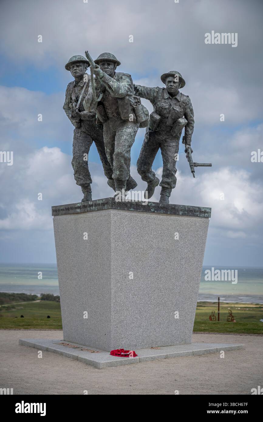 Vers-Sur-Mer, France - 05 16 2025: British Normandy Memorial. Three ...