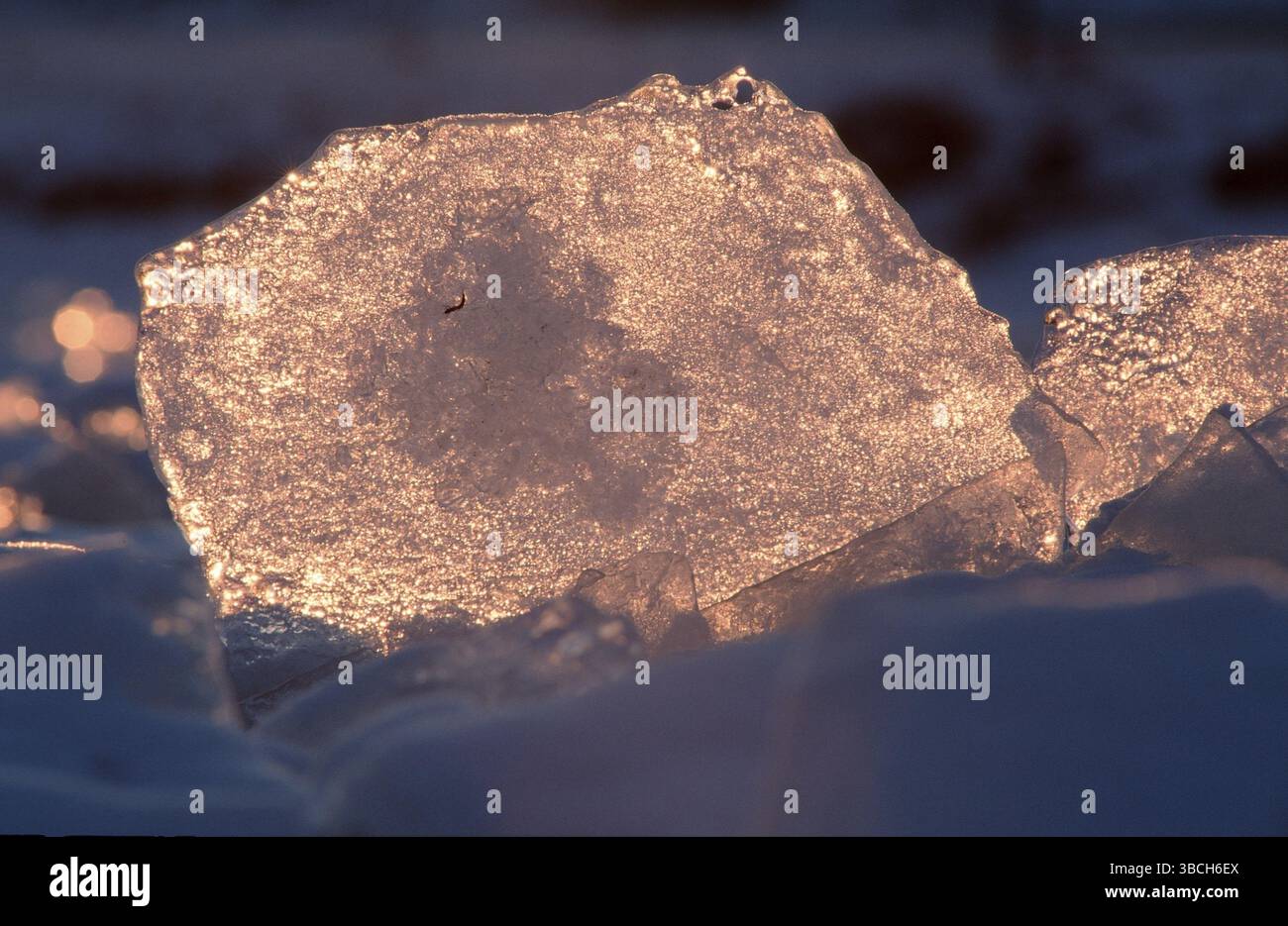 Ice, ice, back light, back light, landscape format, horizontal Stock ...