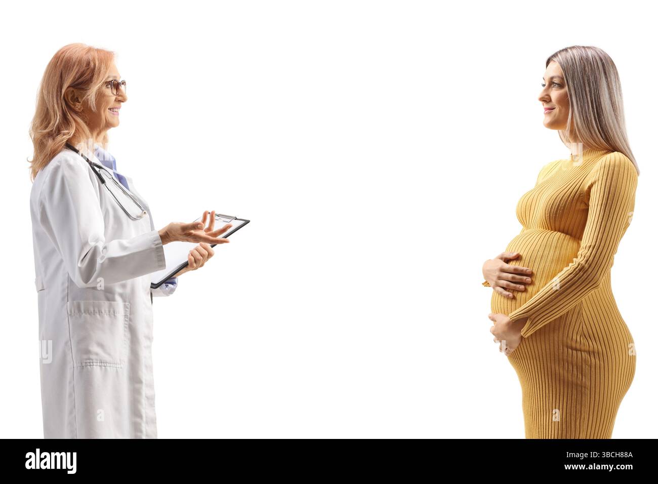 Doctor write prescription woman Cut Out Stock Images & Pictures - Alamy