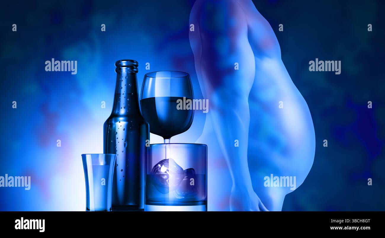 Alcohol Obesity Health Risk as Drinking alcoholic beverages high with ...