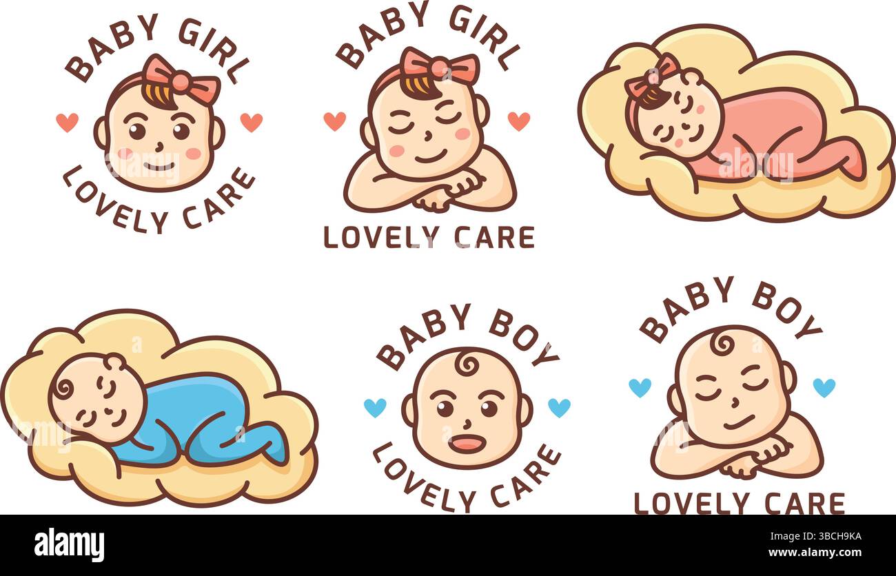 Child cute toddler boy Stock Vector Images - Alamy