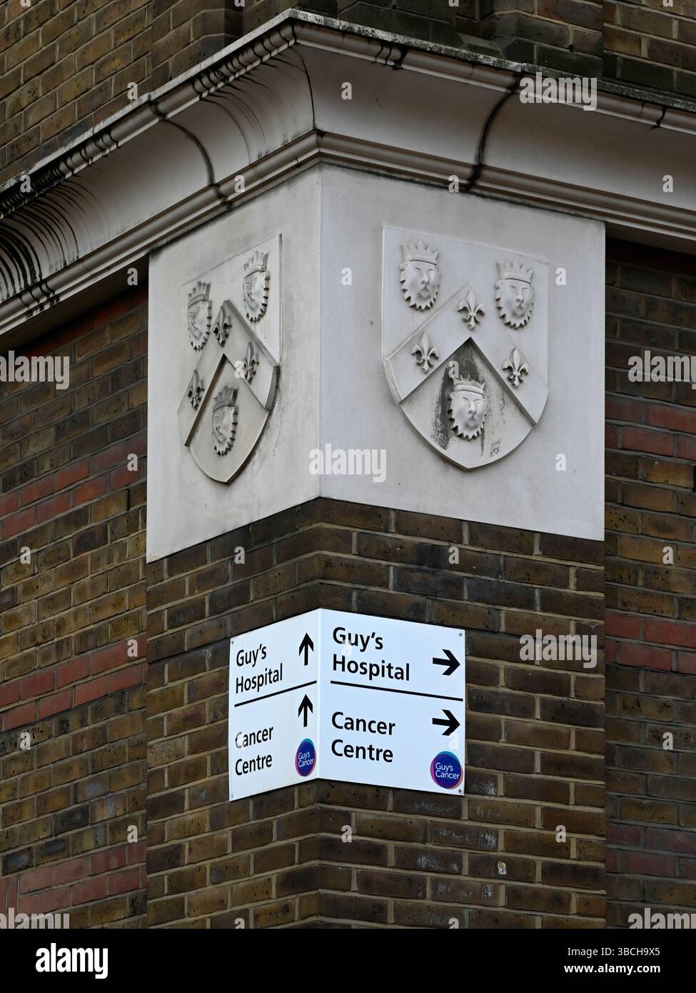 LONDON, UK - MAY 17, 2025: Sign on Guys Hospital Cancer Centre with ...