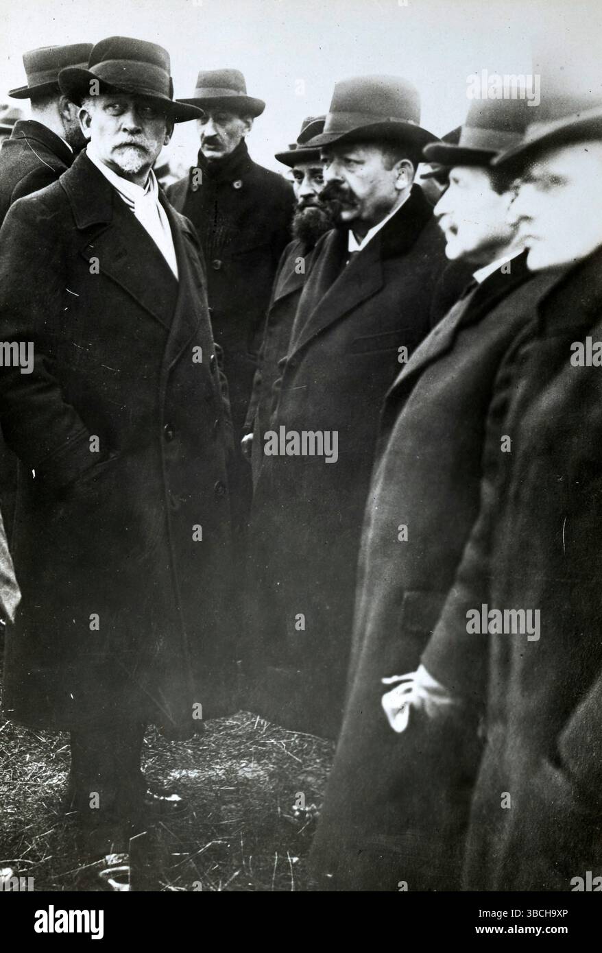 The first president of Germany Friedrich Ebert and his chancellor ...