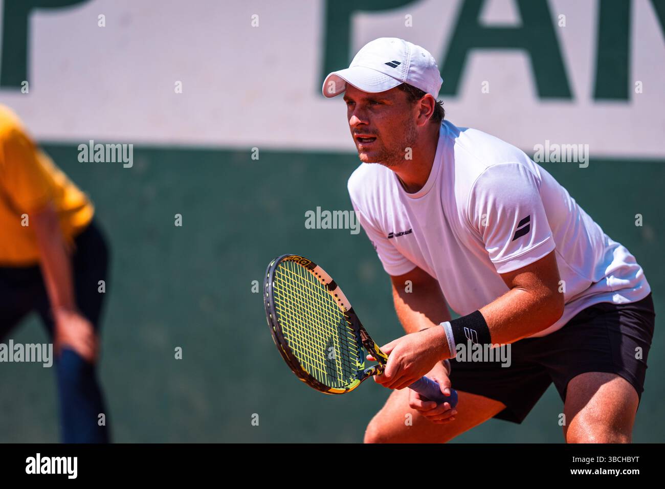 Clement TABUR of France during the qualifying of the Roland-Garros 2025 ...