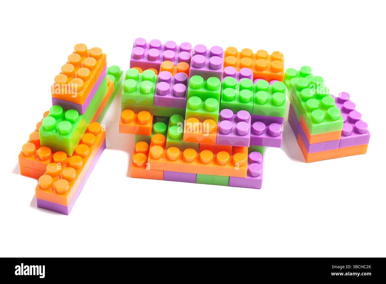 Colorful plastic construction blocks Children's construction kit ...