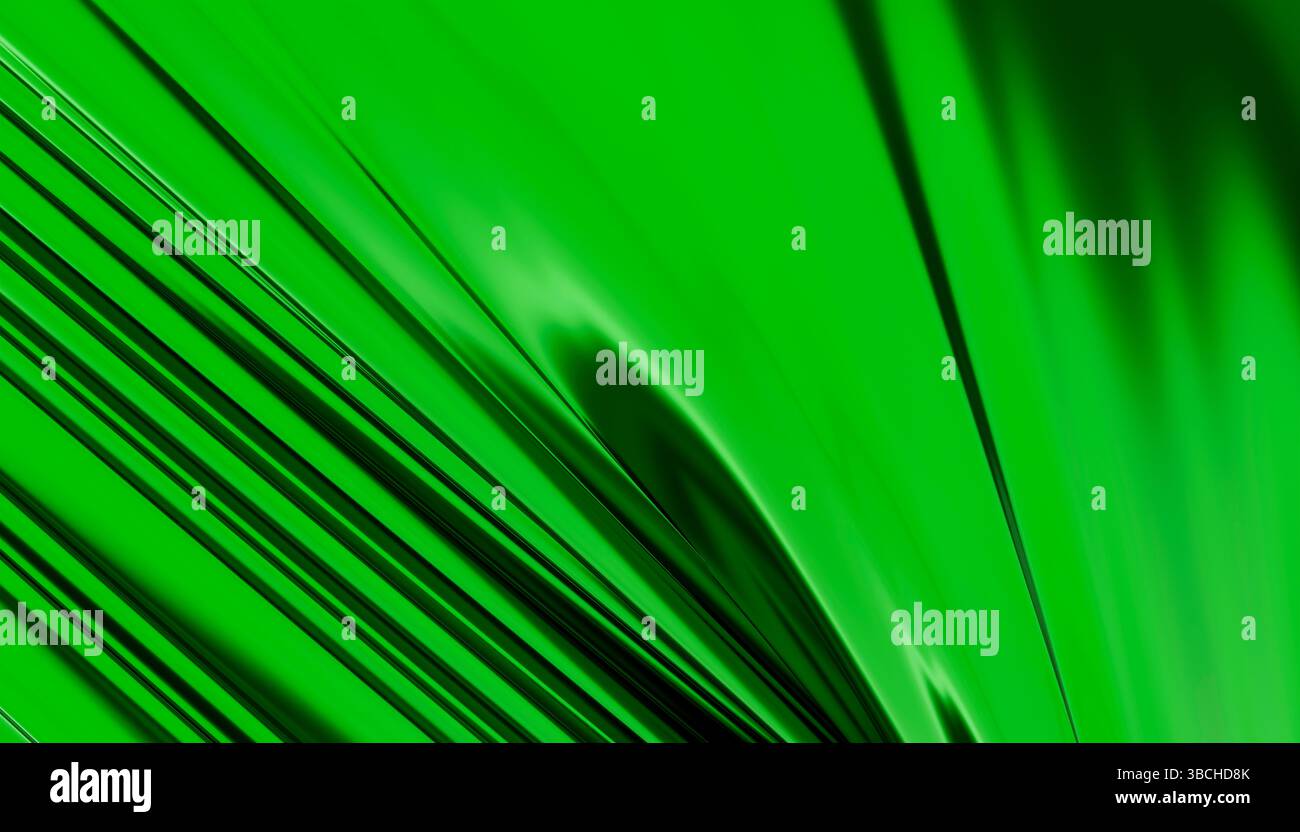 Abstract green pattern with smooth flowing lines and dynamic curves ...