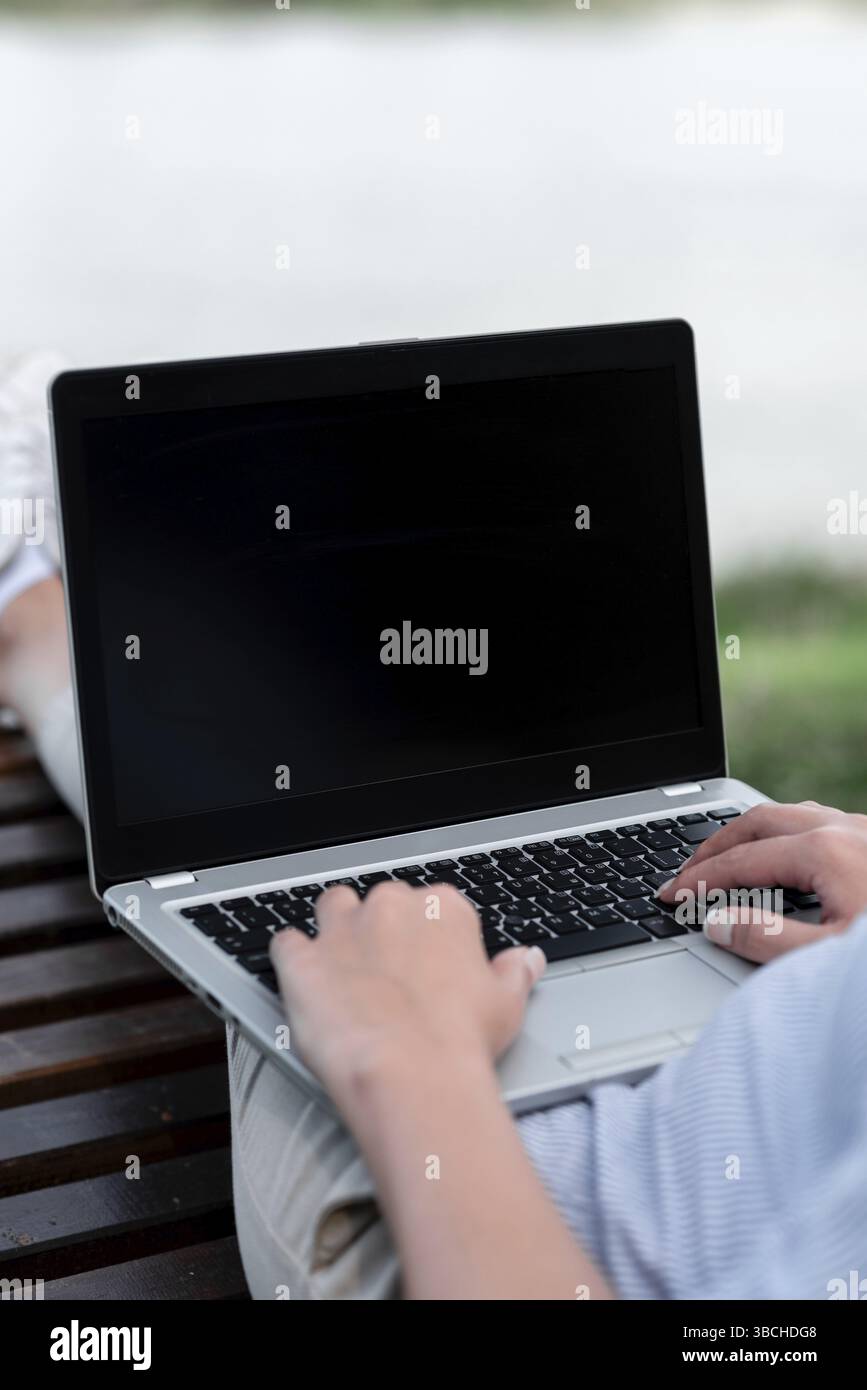 Online Jobs And Working Remotely, Connecting People Together Stock ...