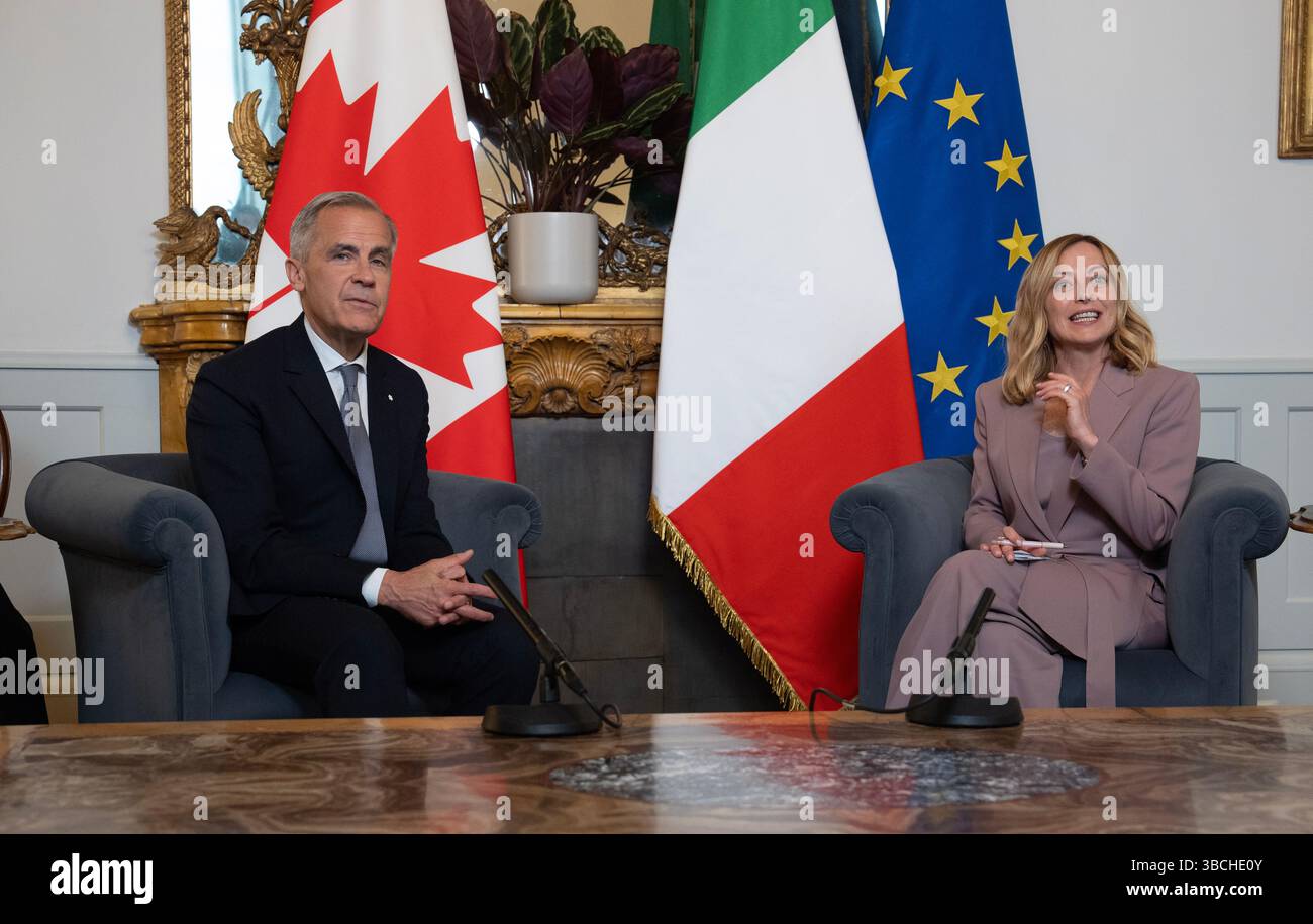 Rome, Italy. 17th May, 2025. Prime Minister Mark Carney meets with ...