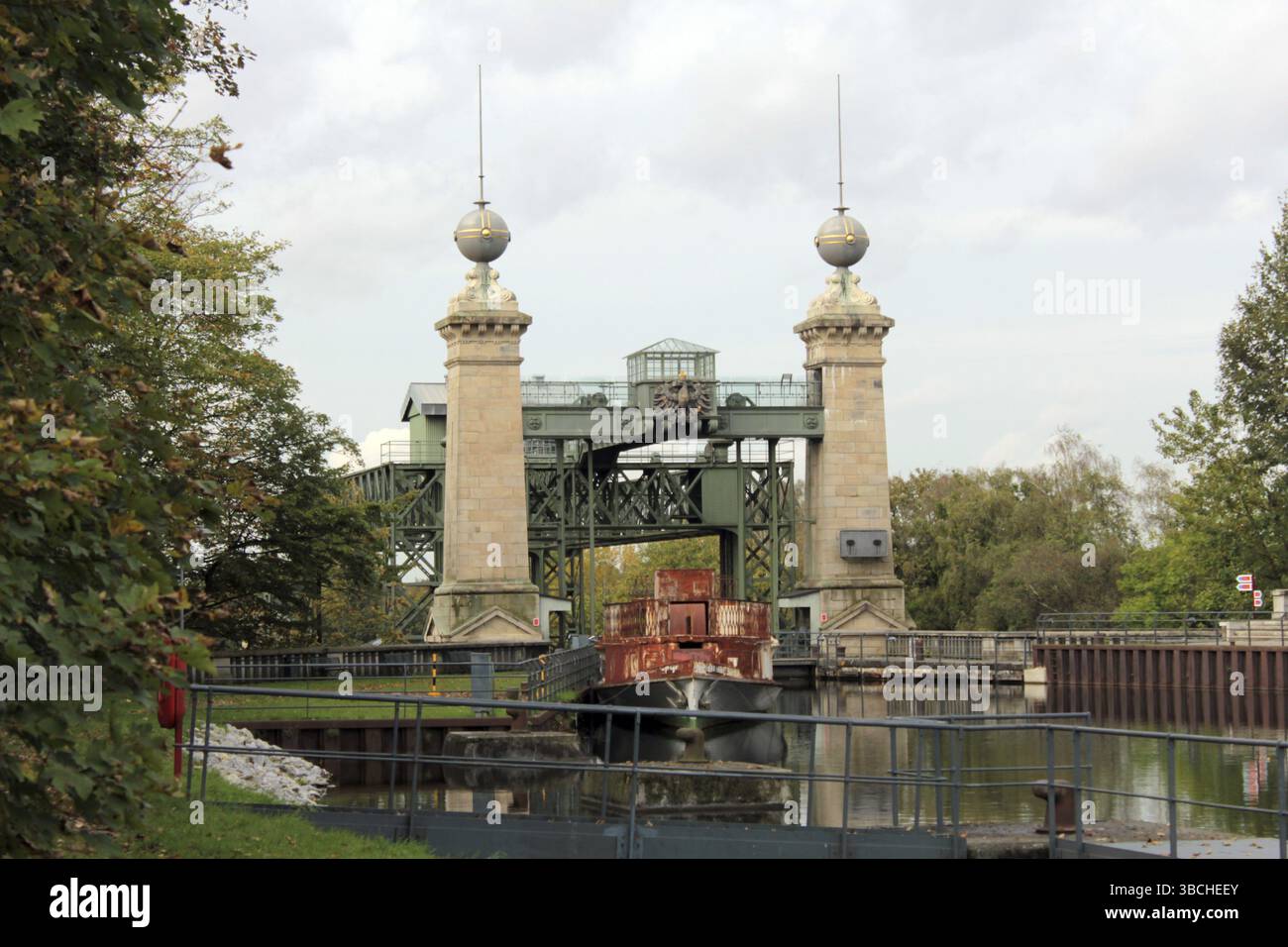 Exterior view of the Henrichenburg Ship's Hoist Industrial Museum Stock ...