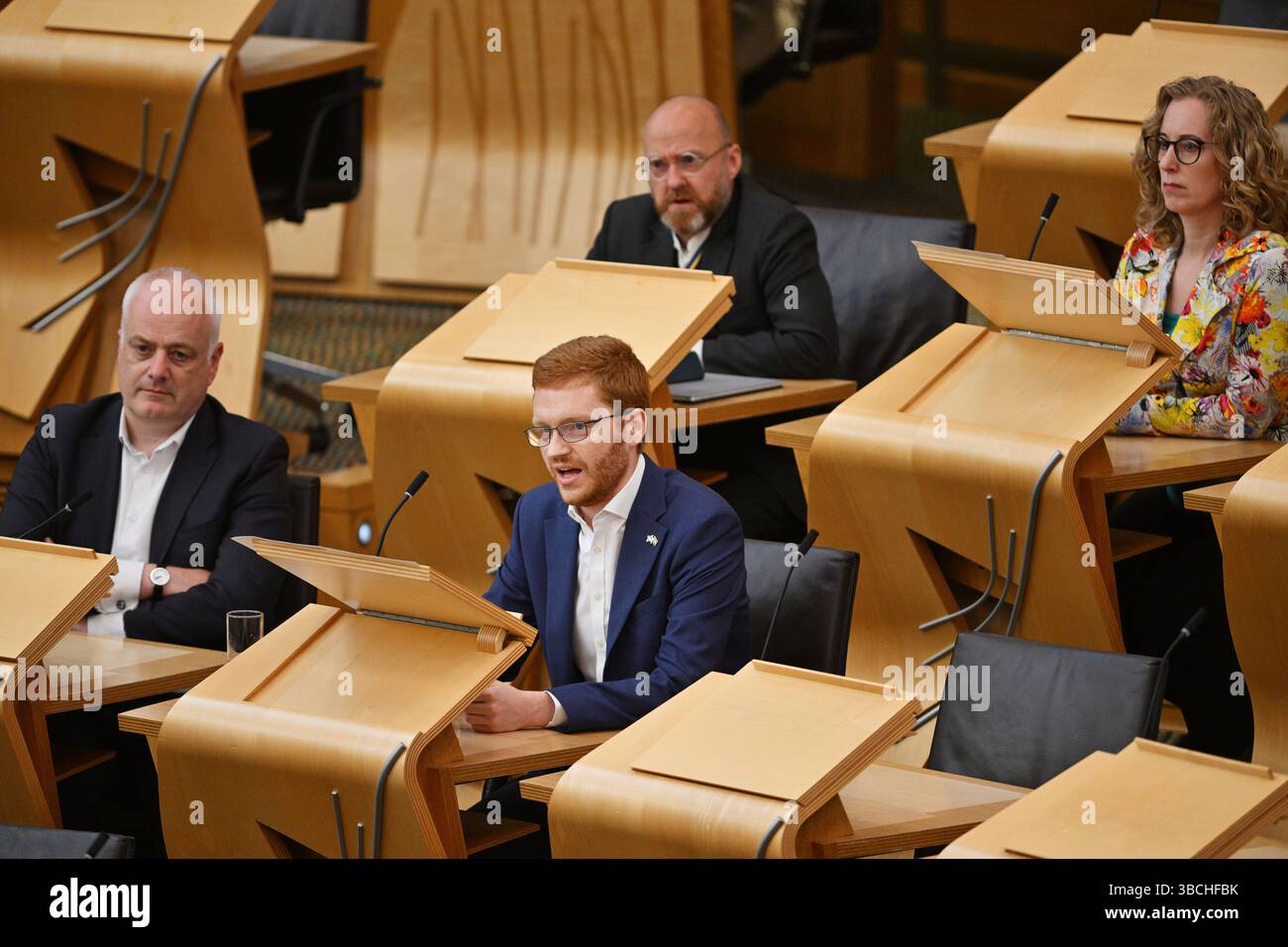 Edinburgh Scotland, UK 20 May 2025. Ross Greer MSP at the Scottish ...