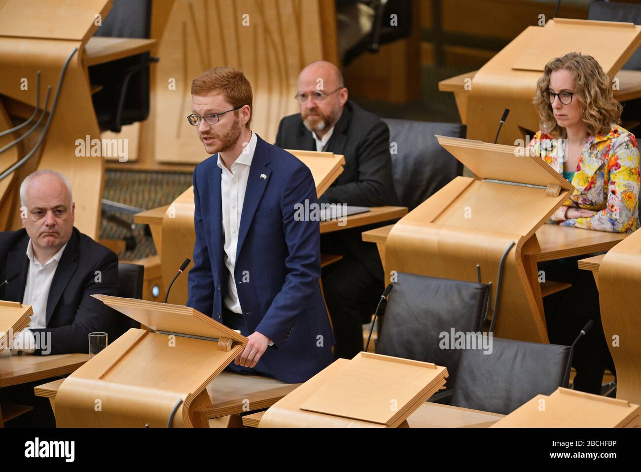 Edinburgh Scotland, UK 20 May 2025. Ross Greer MSP at the Scottish ...