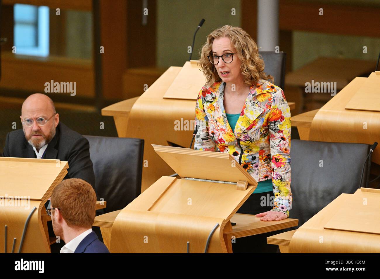 Edinburgh Scotland, UK 20 May 2025. Lorna Slater MSP at the Scottish ...