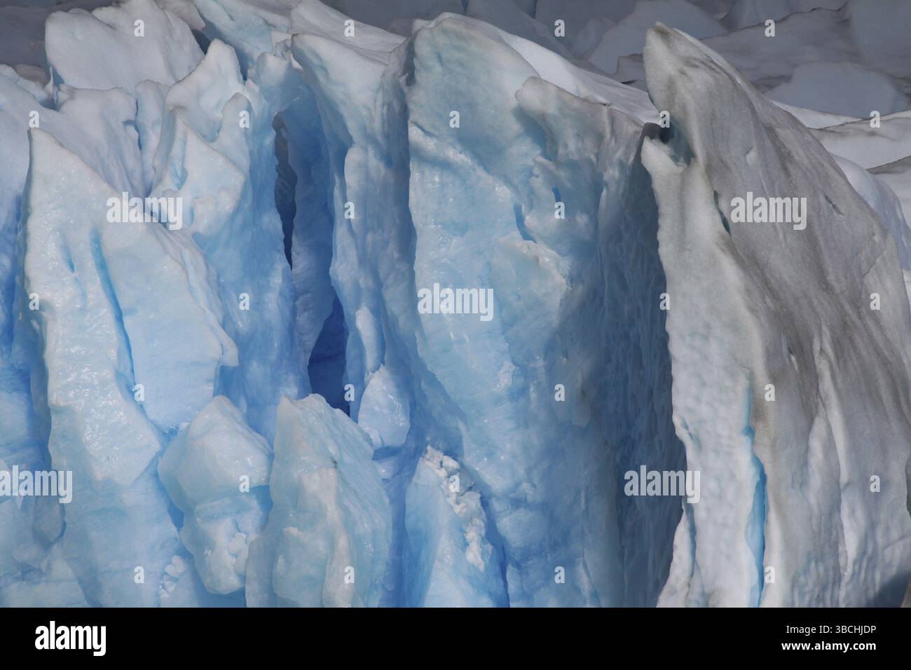 Closeup iceberg of glacier with detail of crystal and structure Stock ...