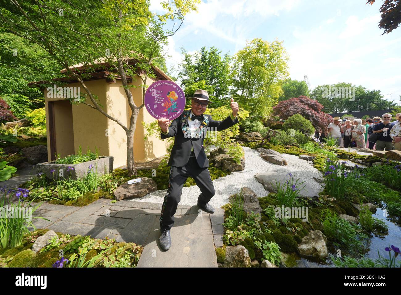Kazuyuki Ishihara, designer of Cha no Niwa - Japanese Tea Garden, which ...