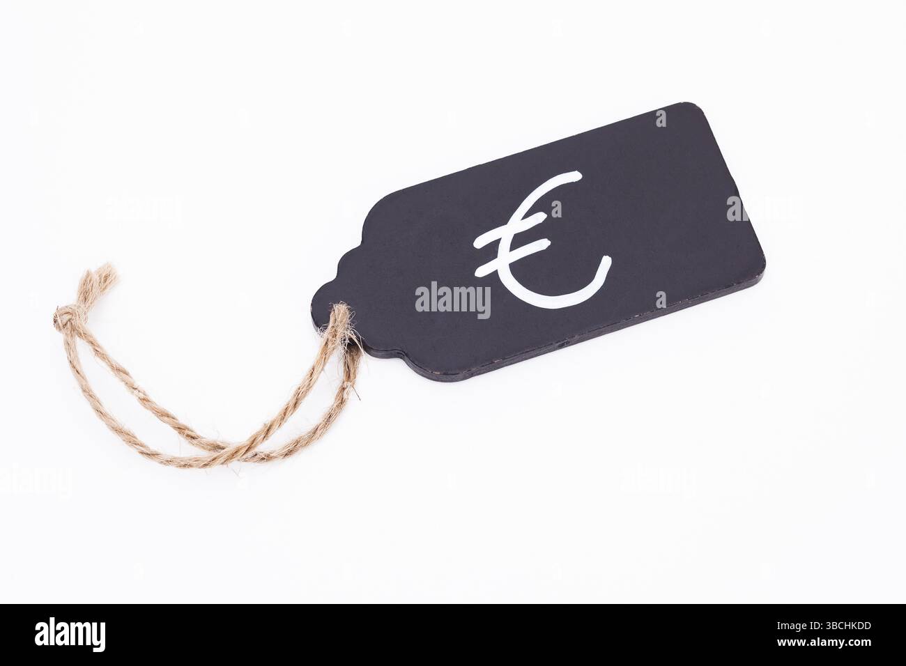 Image shows a Euro price tag isolated on white background Stock Photo ...
