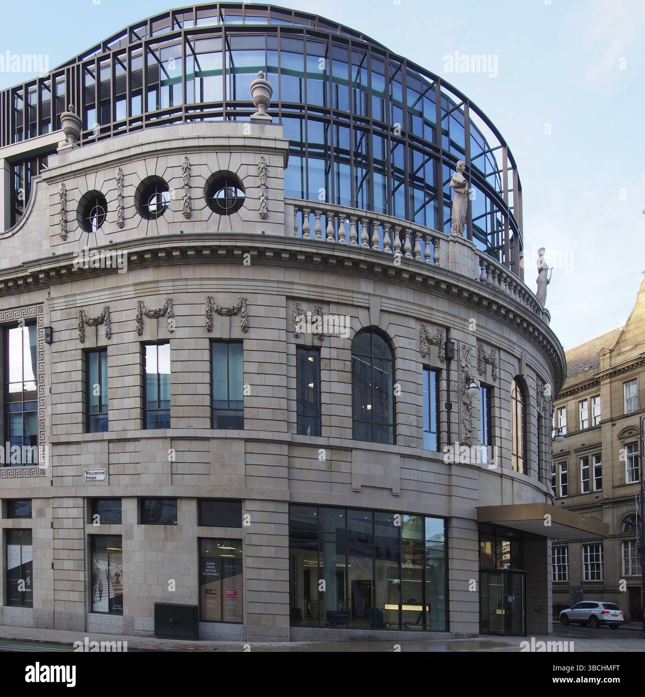 Leeds, west yorkshire, united kingdom, 17 december 2021: The Majestyk building in City Square ...