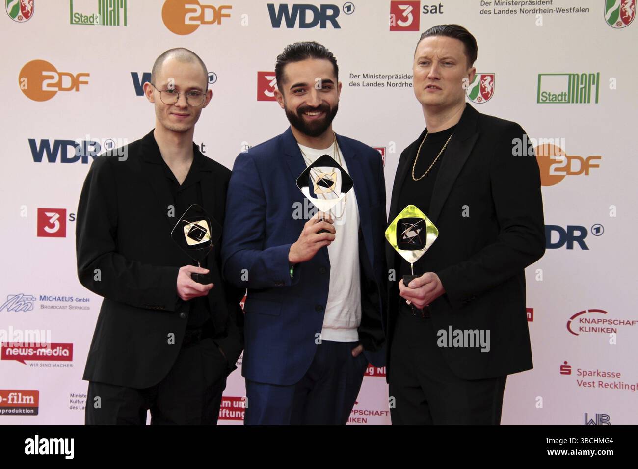 Justin Koenders, Zino Gleich, Andrej Filatow (from left to right Stock ...