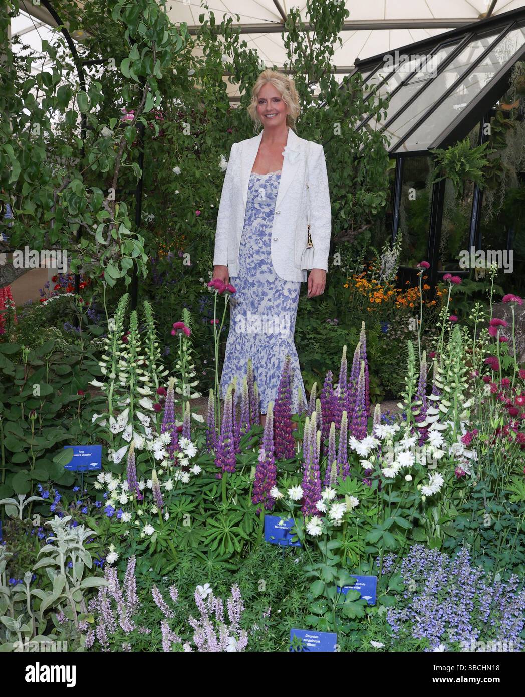 Penny Lancaster Stewart seen attending the RHS Chelsea Flower Show VIP ...
