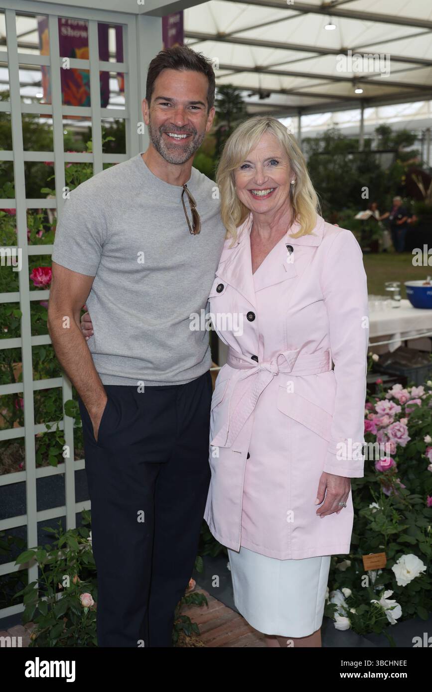 Gethin Jones and Carol Kirkwood attend the RHS Chelsea Flower Show VIP ...