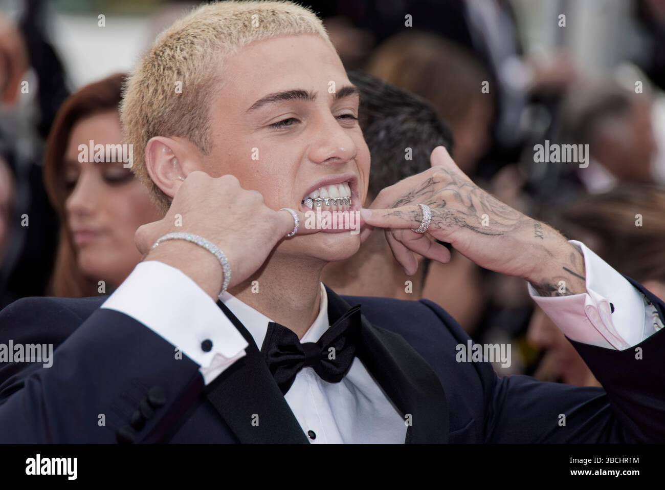 Cannes, France. 19th May, 2025. Matteo Sinet attends the red carpet for ...