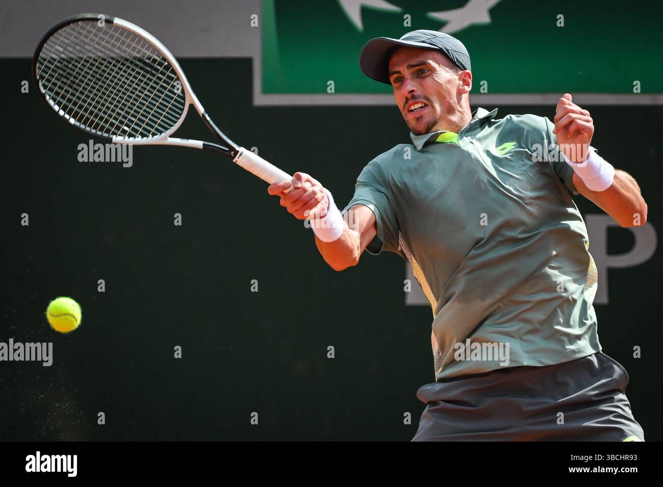 Geoffrey BLANCANEAUX of France during the second qualifying day of the Roland-Garros 2025 ...