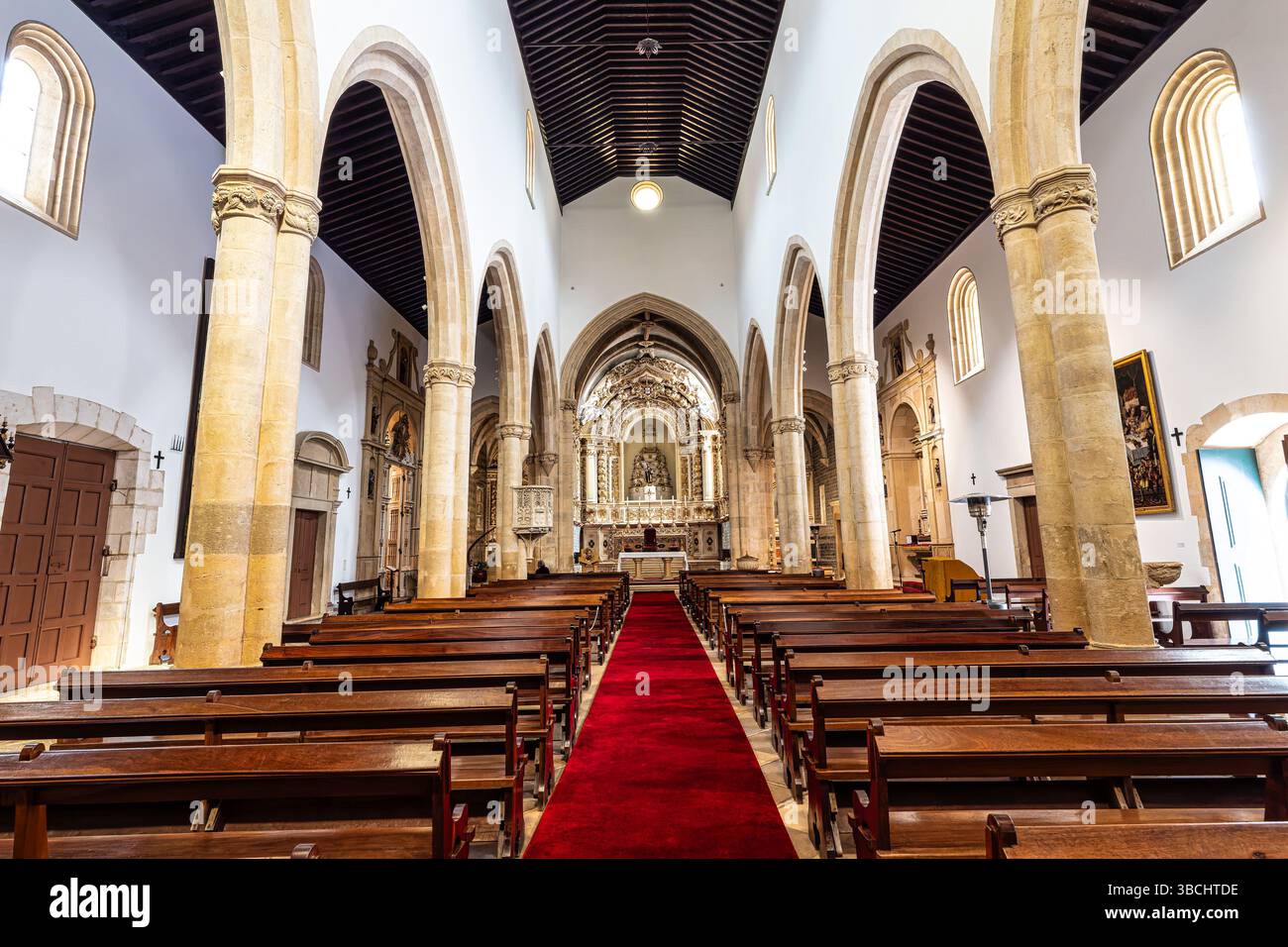 Interior of the Igreja de Sao Joao Baptista church at the Praca da ...