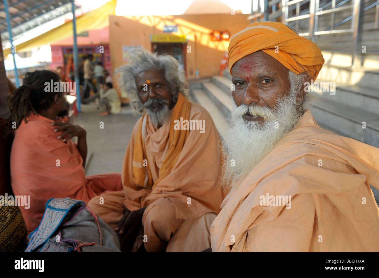 Asia,India,State of Madhya Pradesh,Omkareshwar,indian holy men Stock ...