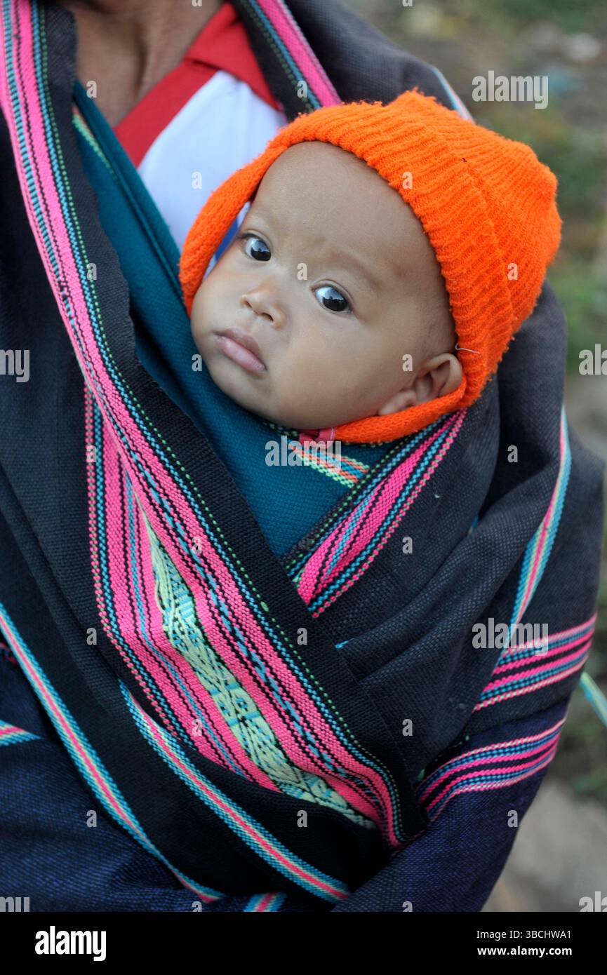 Asia,South East Asia,Vietnam,vietnamese baby in Kontum Stock Photo - Alamy