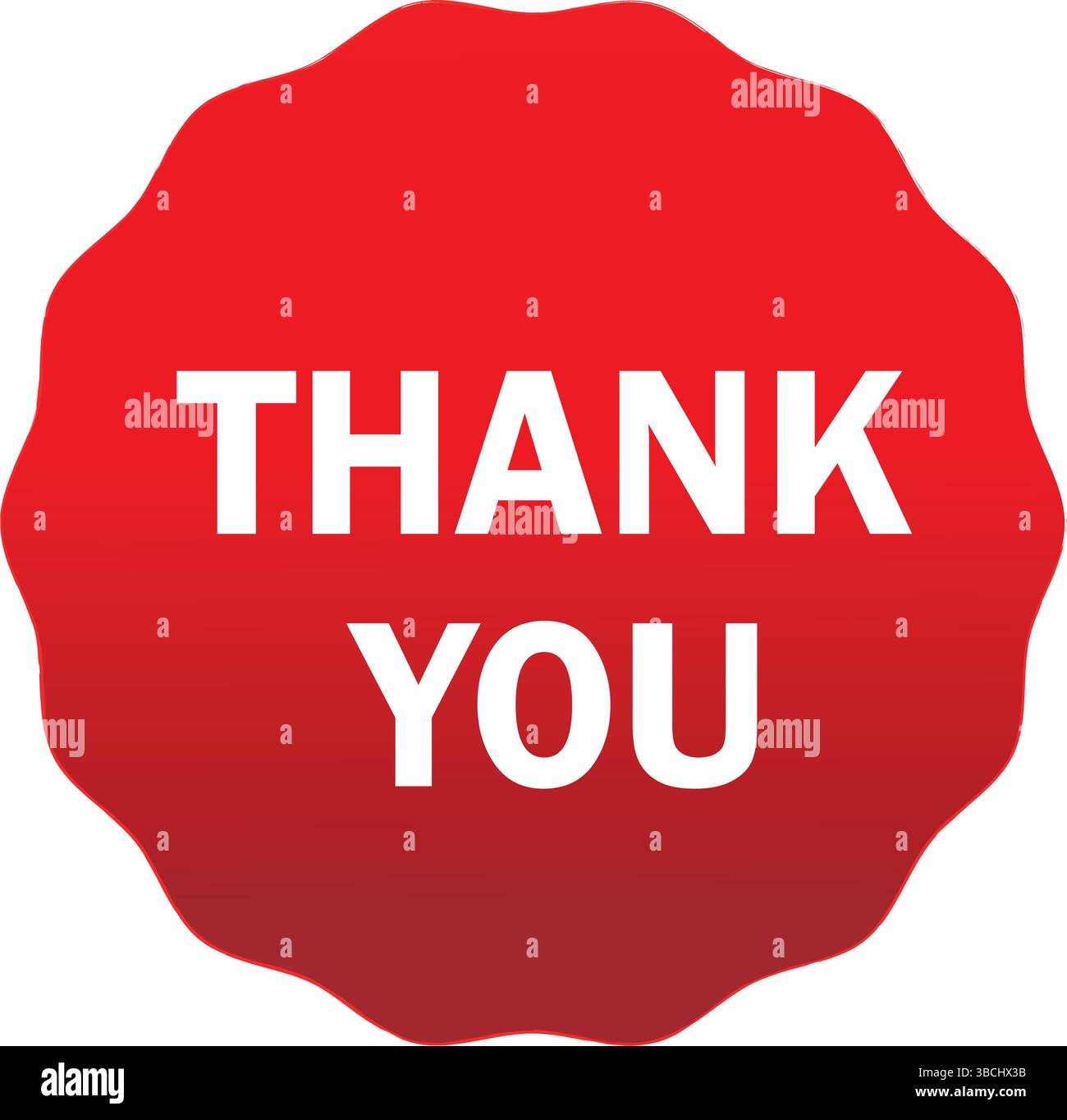 Bold Thank You Message on Red Glossy Button Stock Vector Image & Art ...