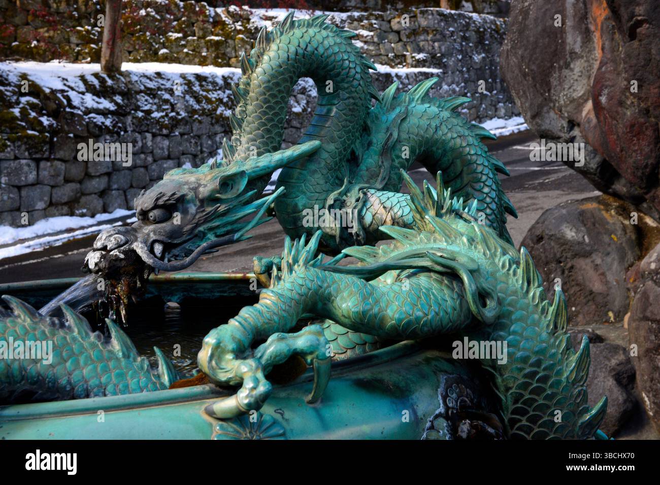 Traditional japanese dragon fountain,Nikko,Japan,Asia Stock Photo - Alamy