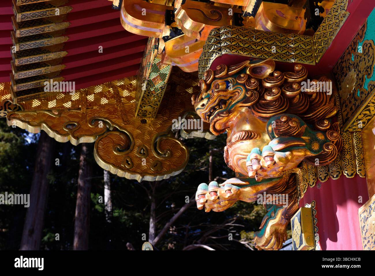 Detail of dragon sculpture at Futarasan shrine,Nikko,Japan,Asia Stock ...