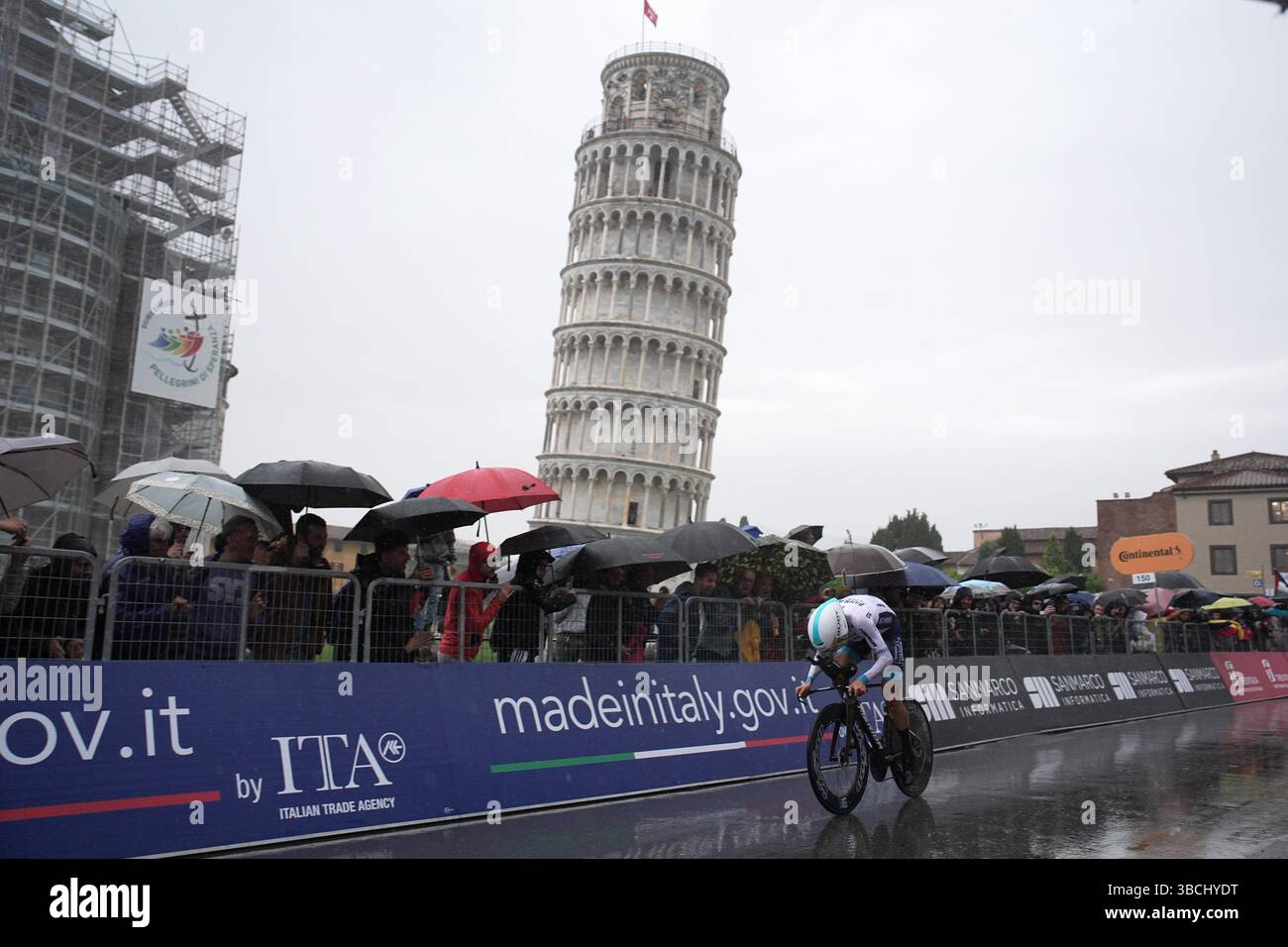 Pisa, Italia. 20th May, 2025. Tiberi Antonio of Bahrain Victorious ...