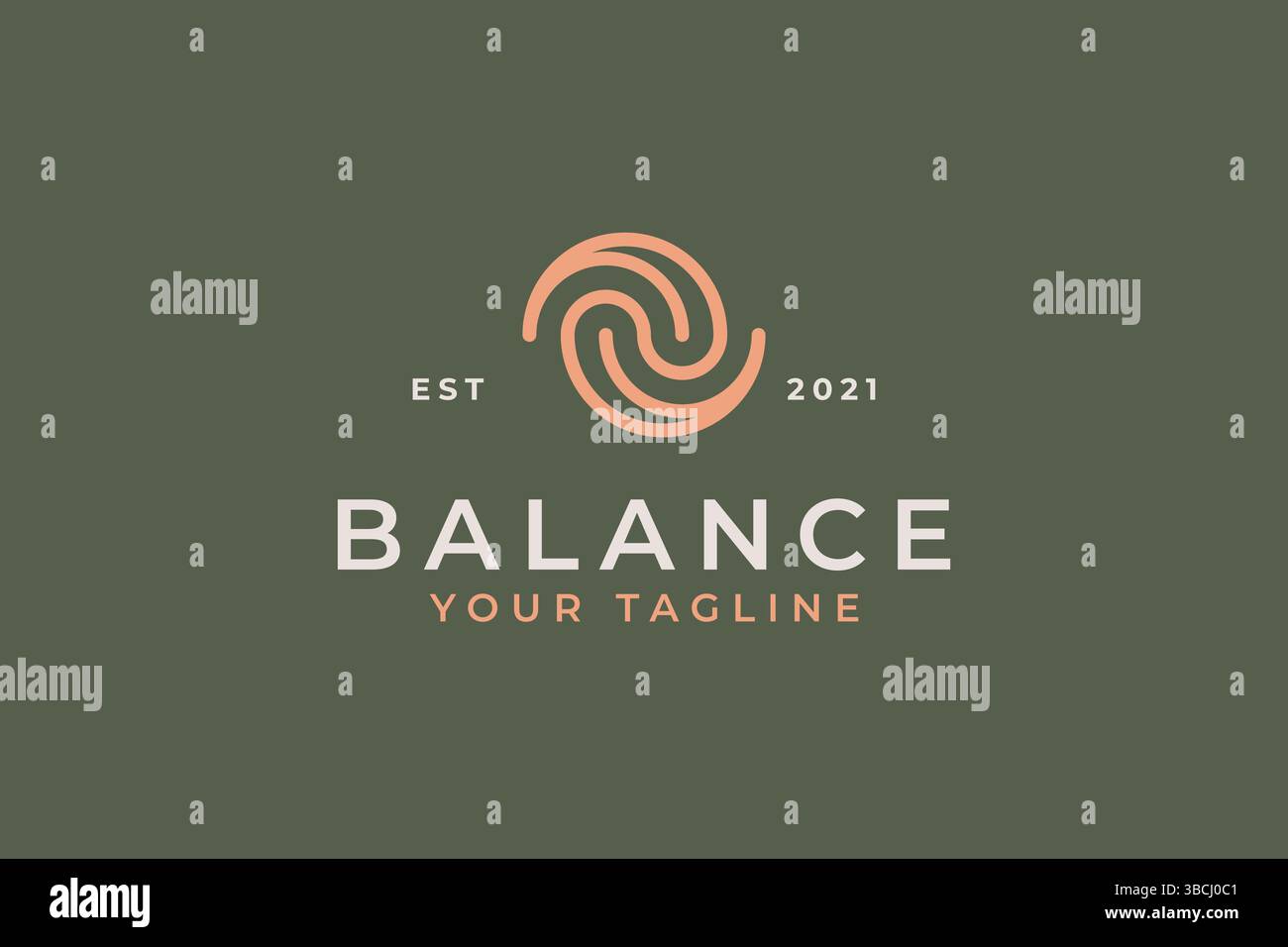 Abstract Spiral Balance Concept Branding Logo Stock Vector Image & Art ...